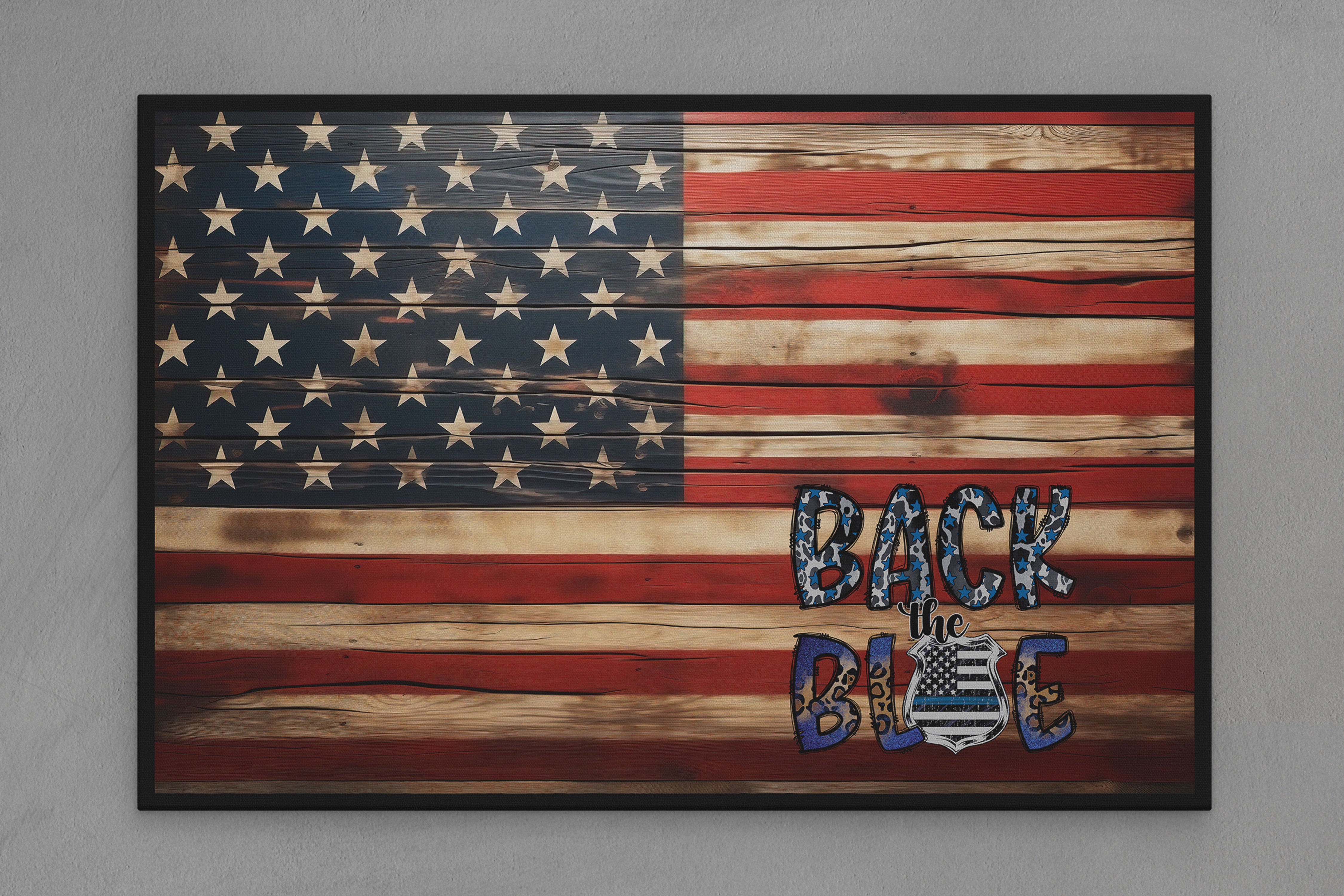 Law Enforcement Flags – Custom Canvas Flags – Canvas American Flags