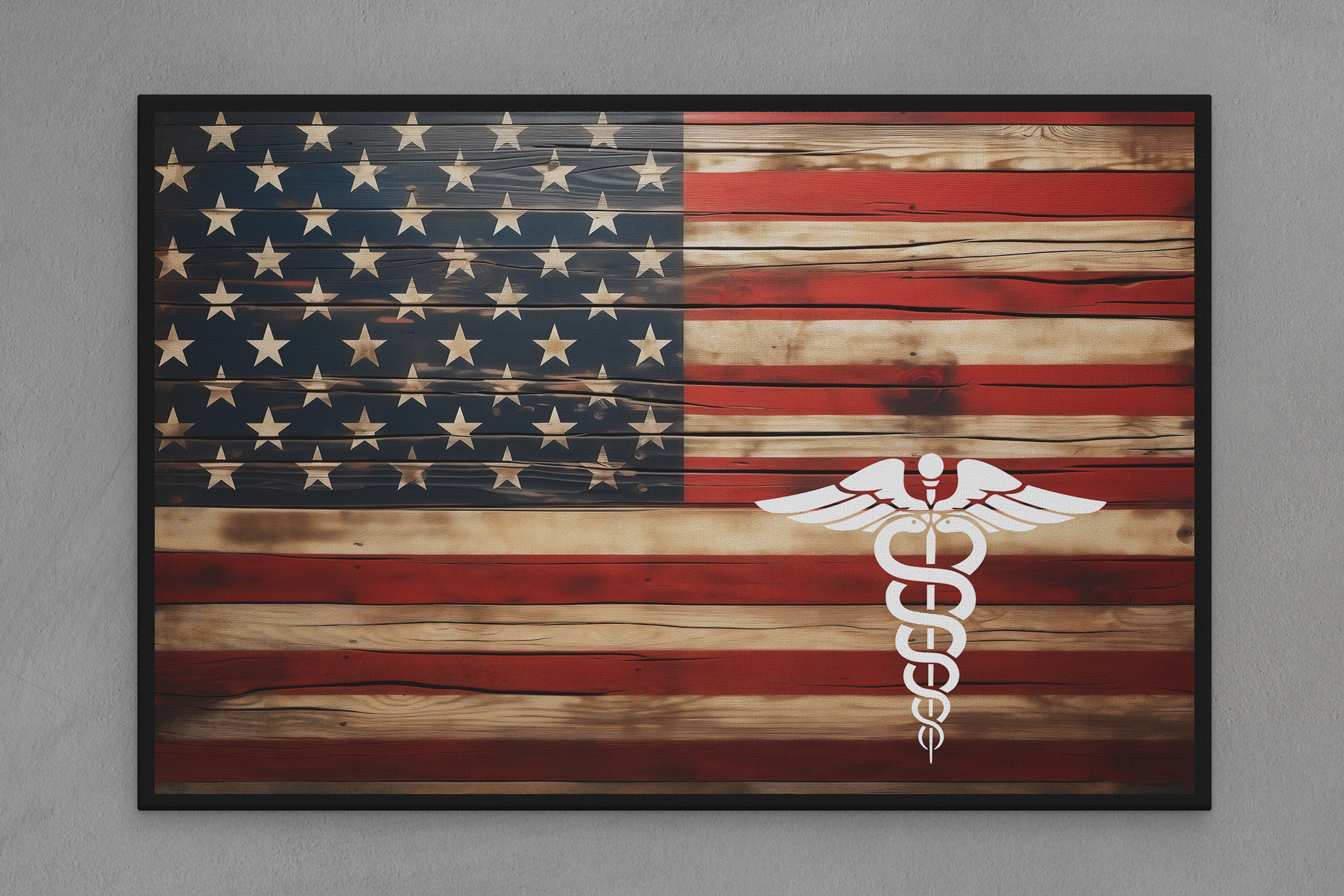 United States Canvas Flag with Doctor and Nurse "Seal" Image – Canvas ...