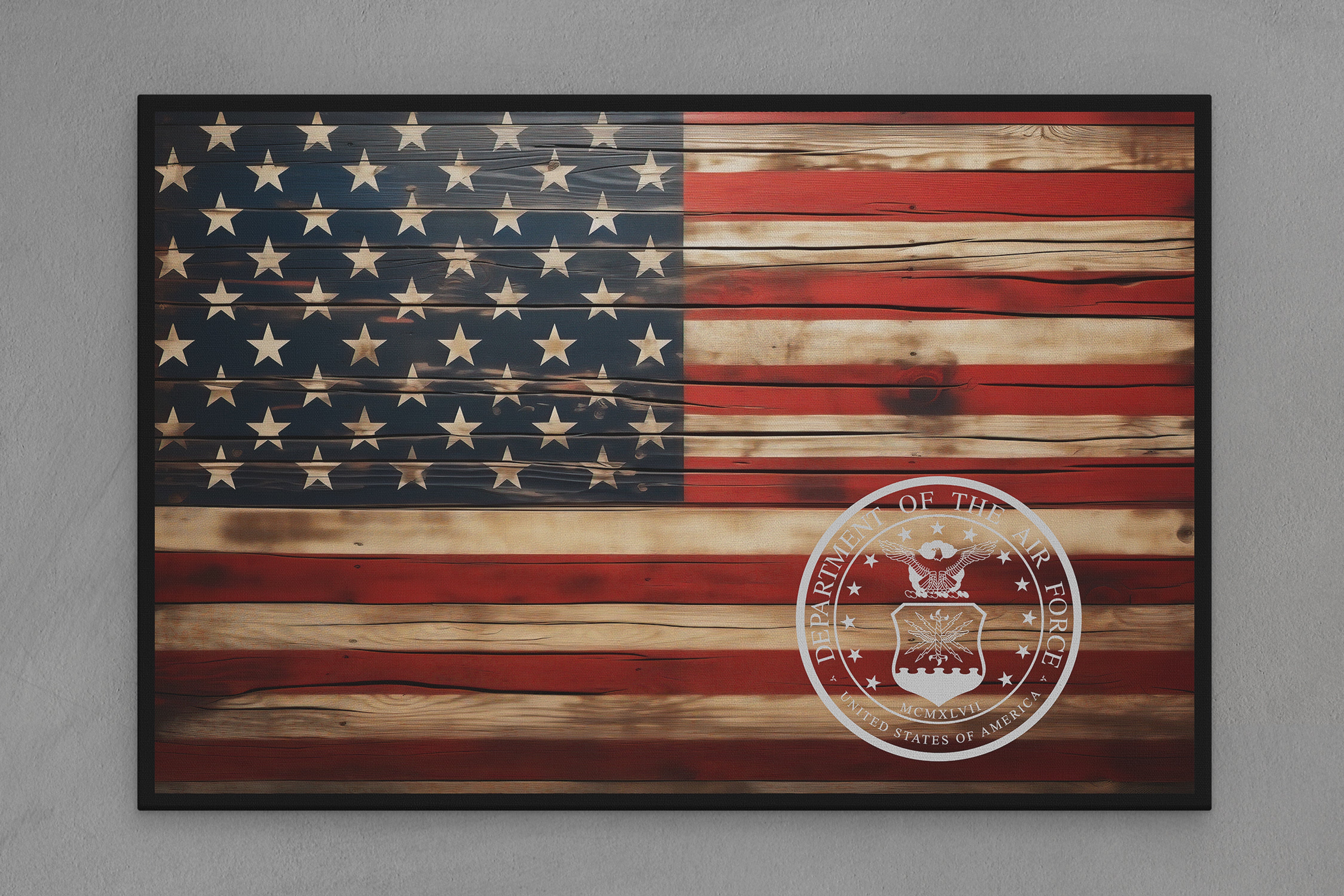 Air Force Flags - 5 Different Flag Styles for each Image – Canvas ...