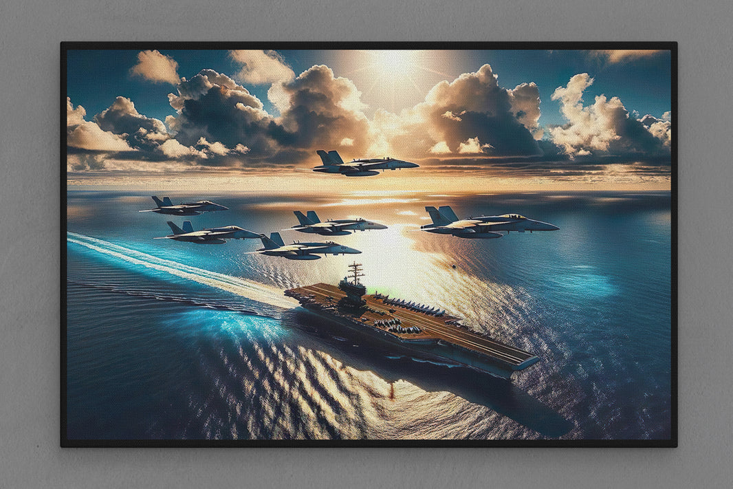 Aircraft Carrier Flags – Aviation Canvas Flags – Canvas American Flags